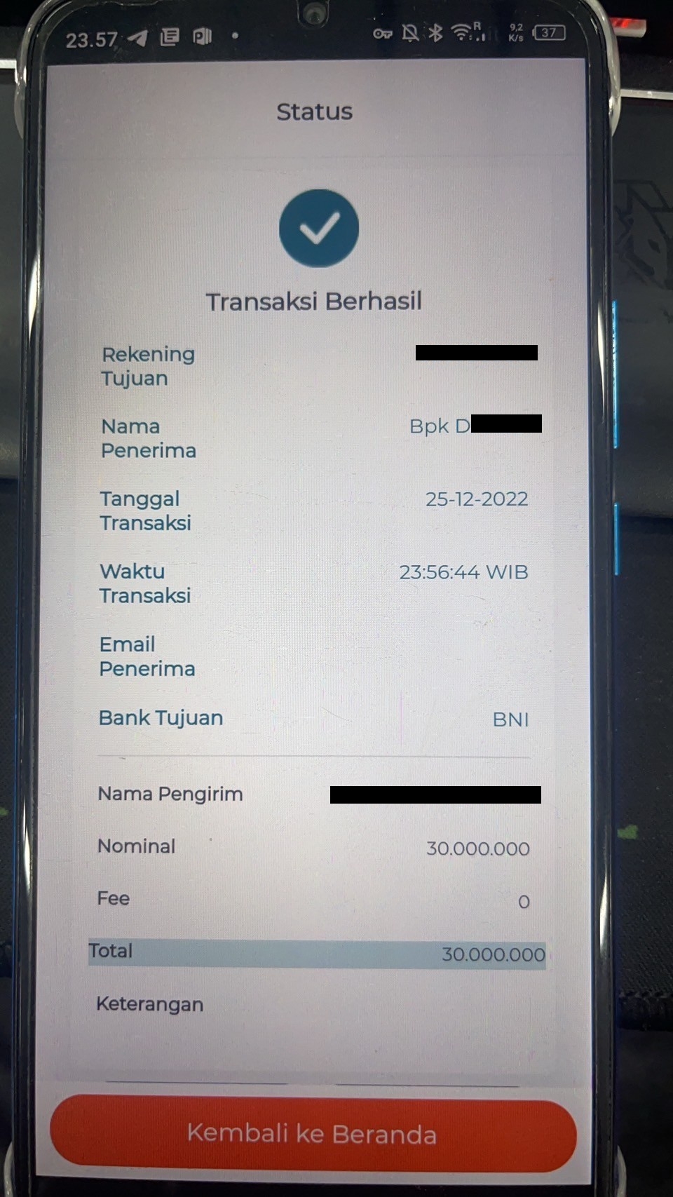 BUKTI PEMBAYARAN KEMENANGAN MEMBER - Seputar Info